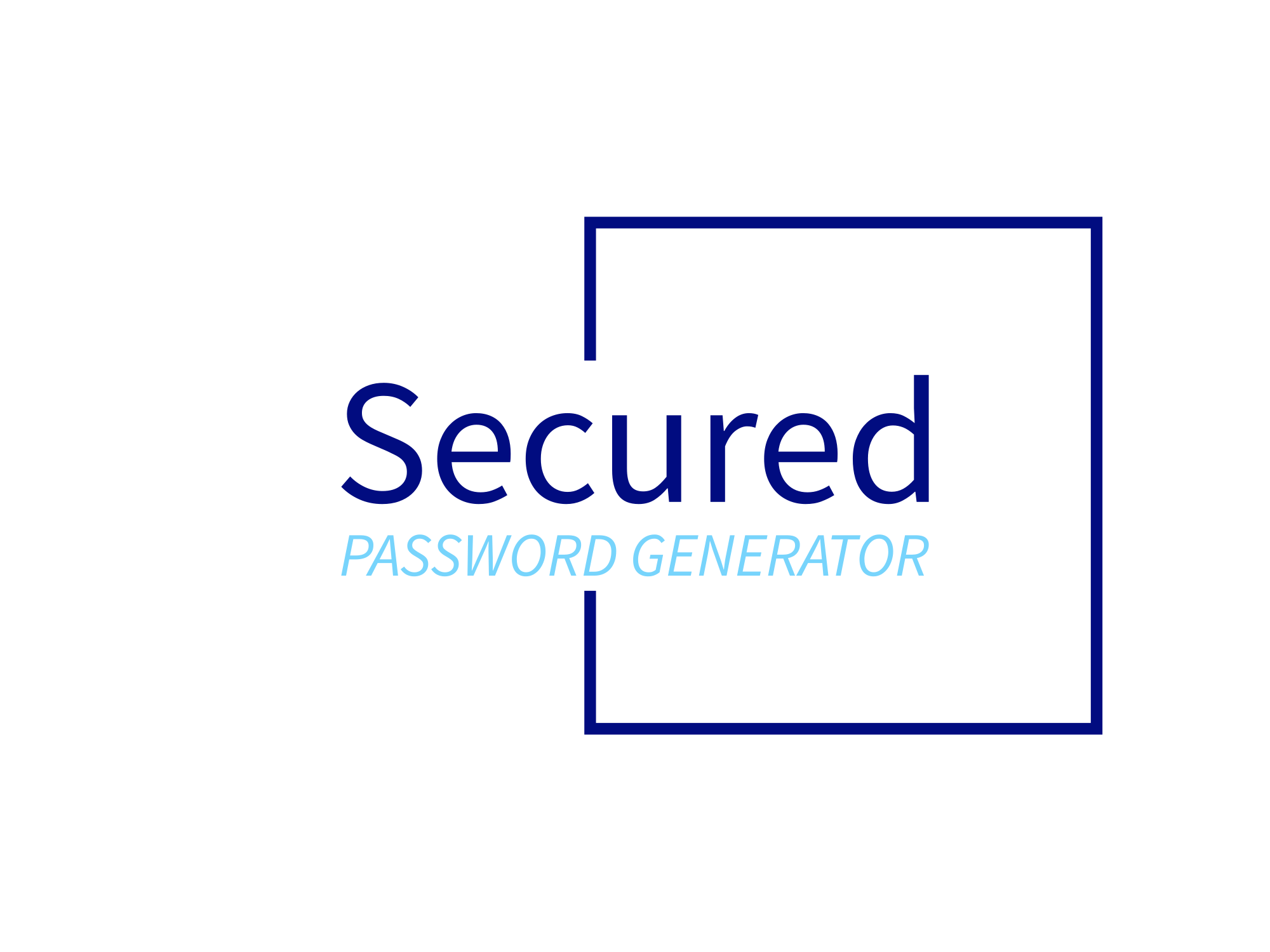 Secured Password Generator